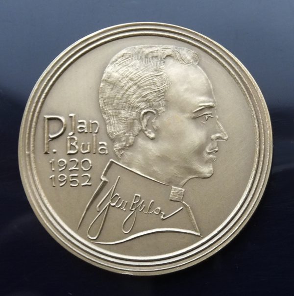 Jan Bula R.D. - pamětní medaile - mosaz s patinou - Mincovna Dukát